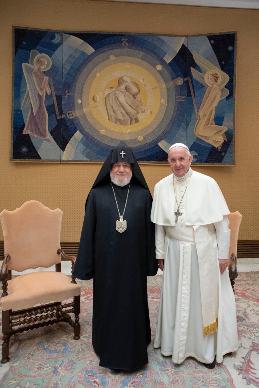 Pope Francis meets Patriarch Karekin II