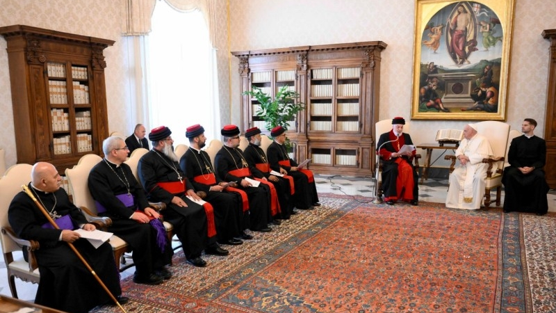 2024 11 11 Pope Francis meets Catholicos Patriarch Mar Awa III